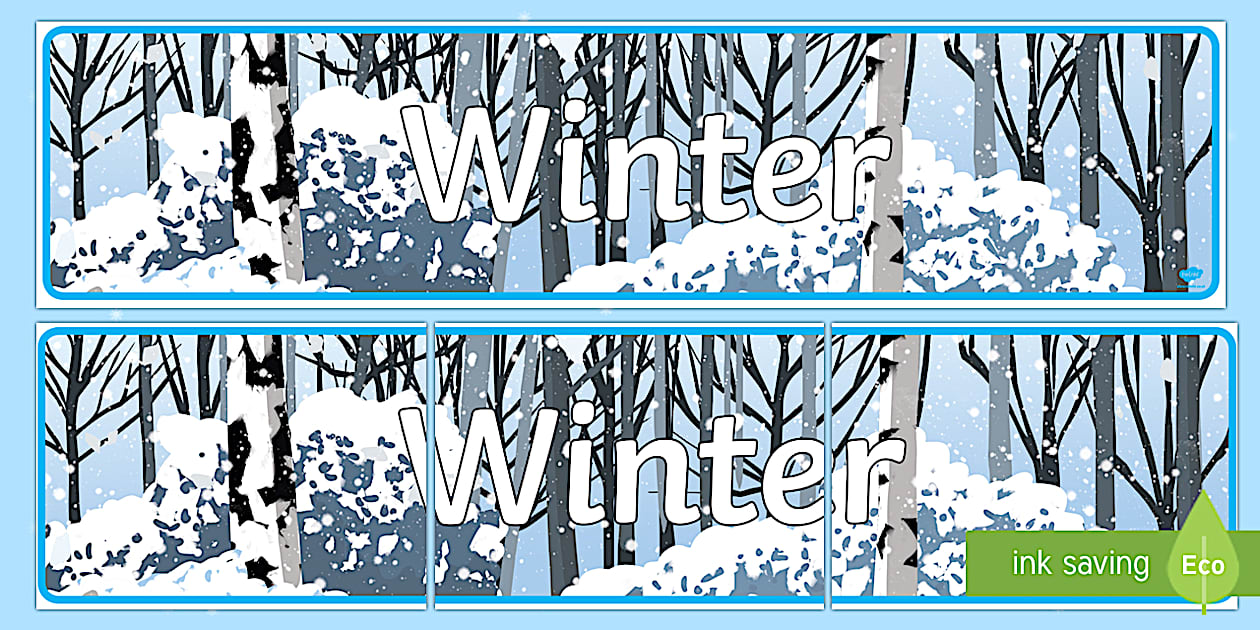 Editable Winter Banner | Twinkl Seasons | Printable - Twinkl