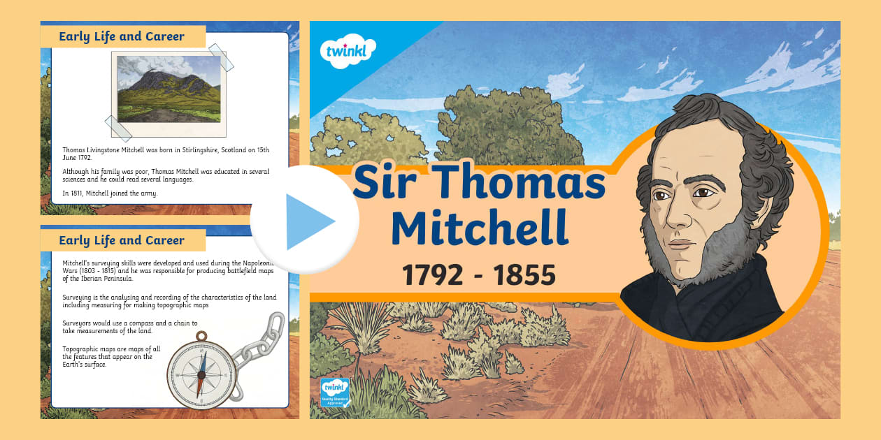 Thomas Mitchell Information PowerPoint (teacher made)