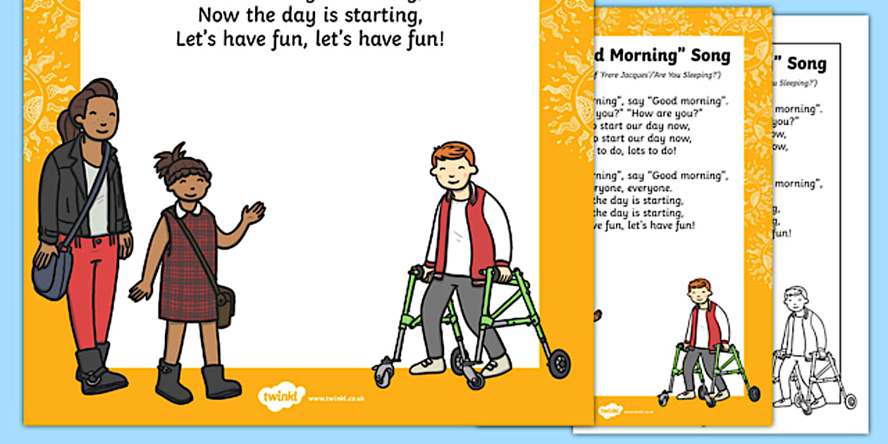 Good Morning Song for the Classroom - Primary Resources