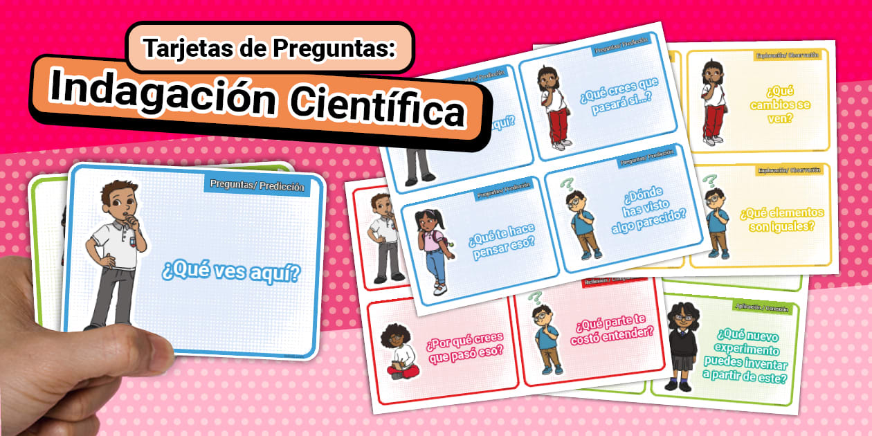 Tarjetas Preguntas | Indagación Científica | Metacognición