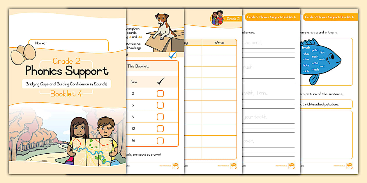 Grade 2 Phonics Support Booklet 4 (teacher made) - Twinkl