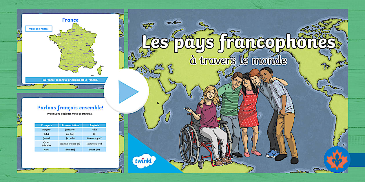 French Speaking Countries around the World PPT French