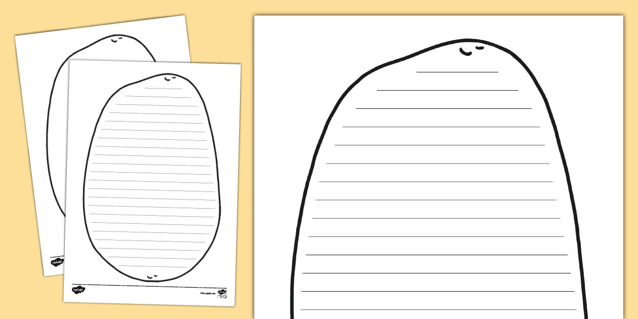 Potato Illustration Writing Template (teacher made) - Twinkl