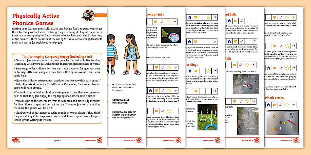 Twinkl Phonics - Physically Active Phonics Activities