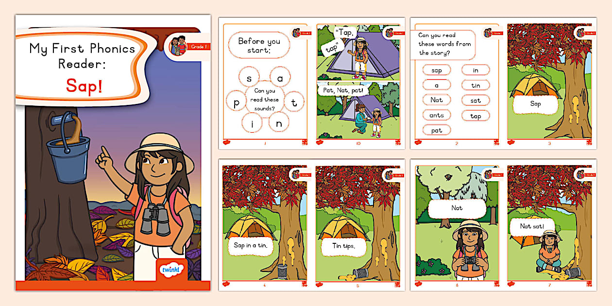 Rhyme and Read Mini Book: Sap (Teacher-Made) - Twinkl