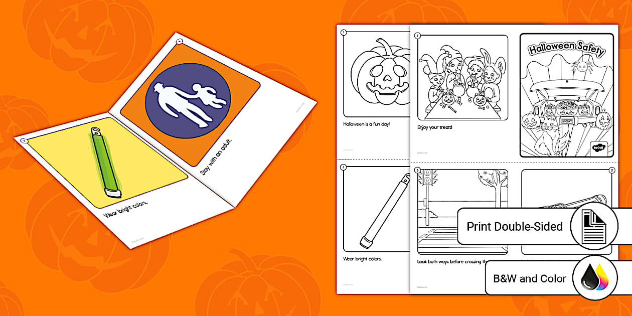 Halloween Safety Emergent Reader (teacher made) - Twinkl