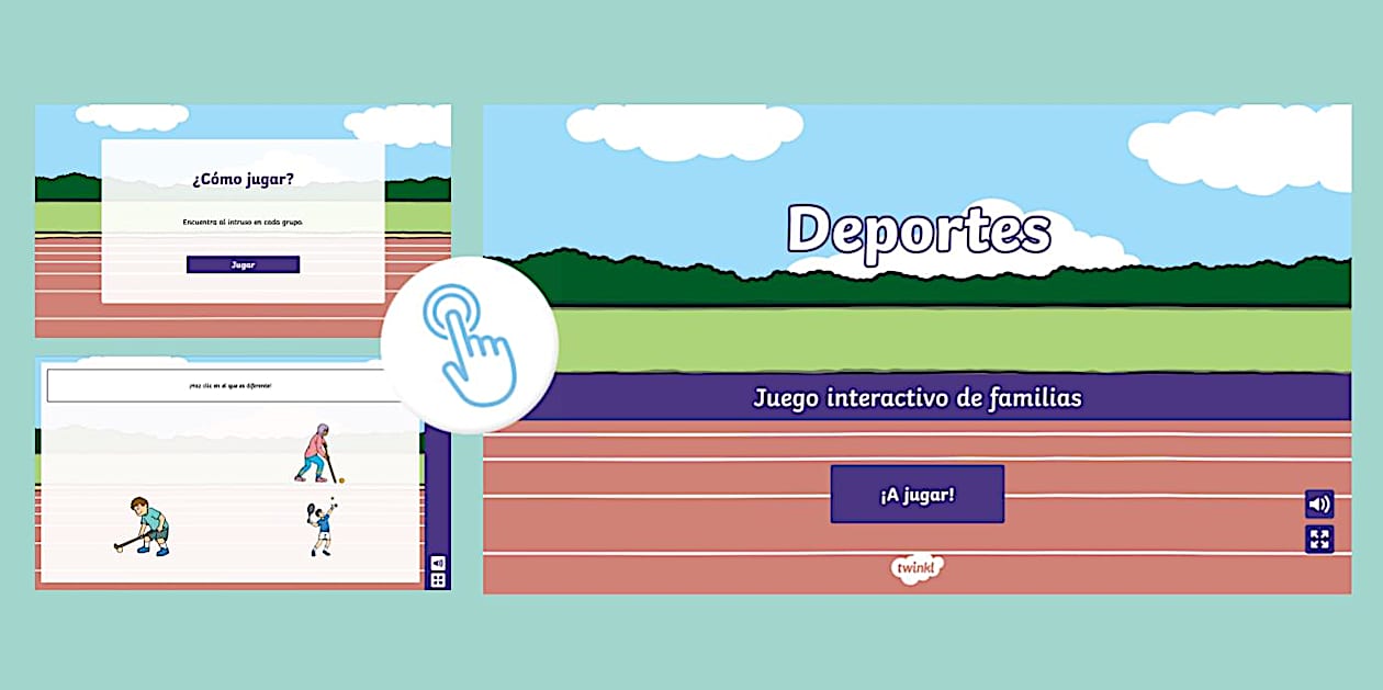 Juego interactivo: Deportes - Grupos y familias - Twinkl