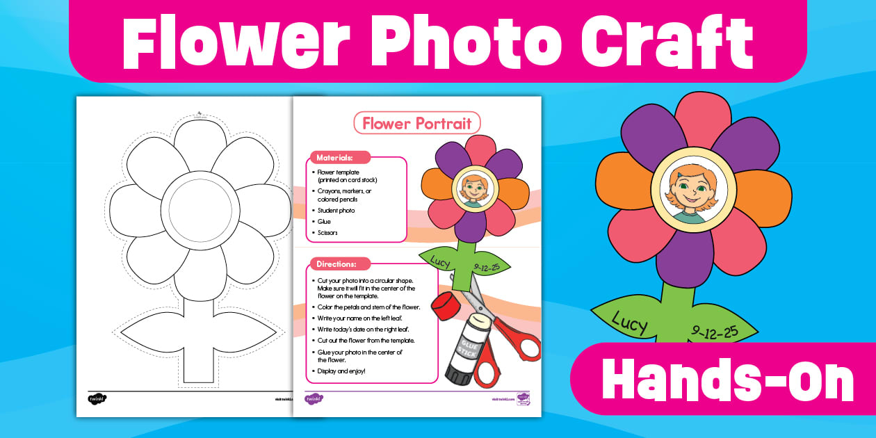 Flower Portraits Craft for Kids