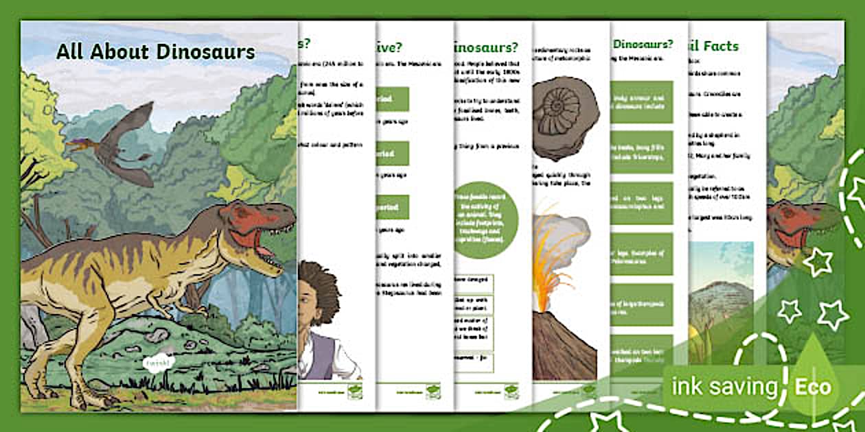All About Dinosaurs Information Booklet (teacher made)