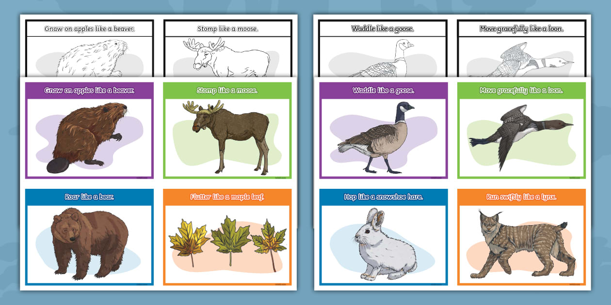 Symbols of Canada Brain Break Action Cards