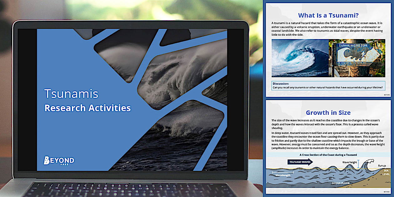 Tsunamis (Year 8 Geography) PowerPoint (teacher made)