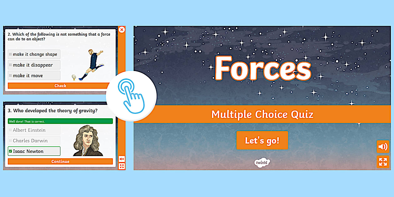 Interactive Multiple Choice Forces Quiz | Twinkl Go!