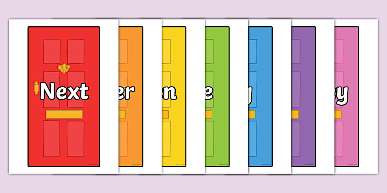 Sentence Starters on Doors - Twinkl