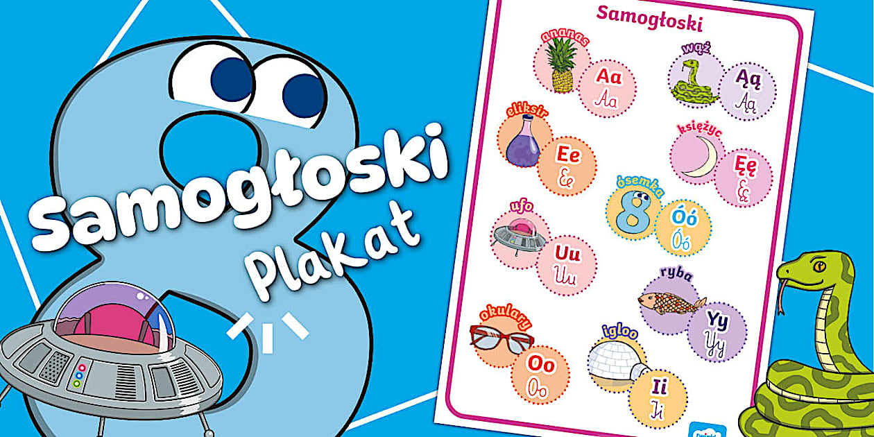 Samogłoski | Plakat