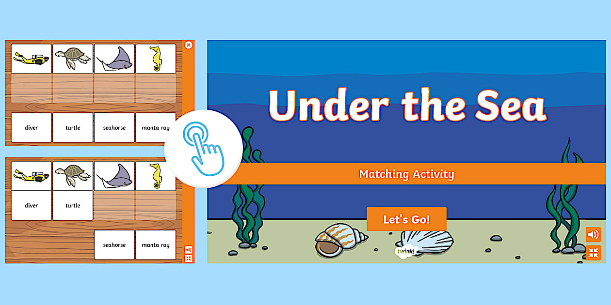Interactive Under the Sea Matching Activity | Twinkl Go!