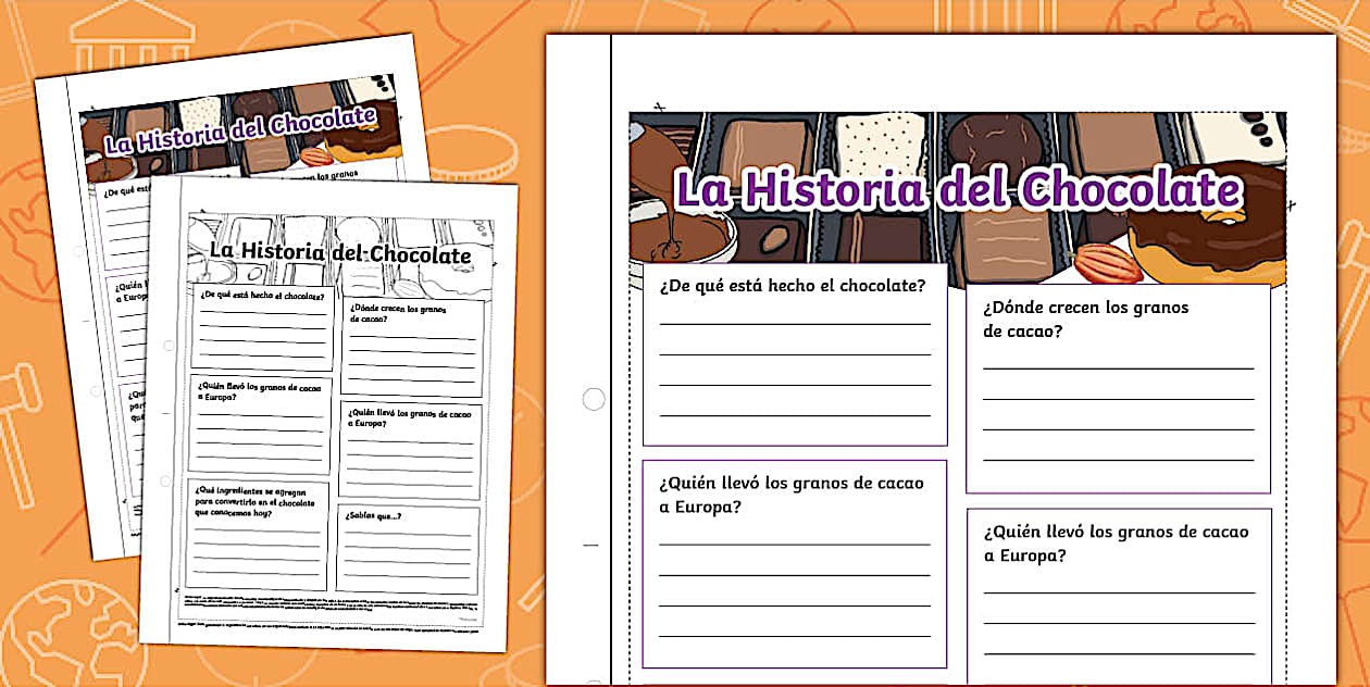 Ficha de Investigación: La Historia del Chocolate - Twinkl