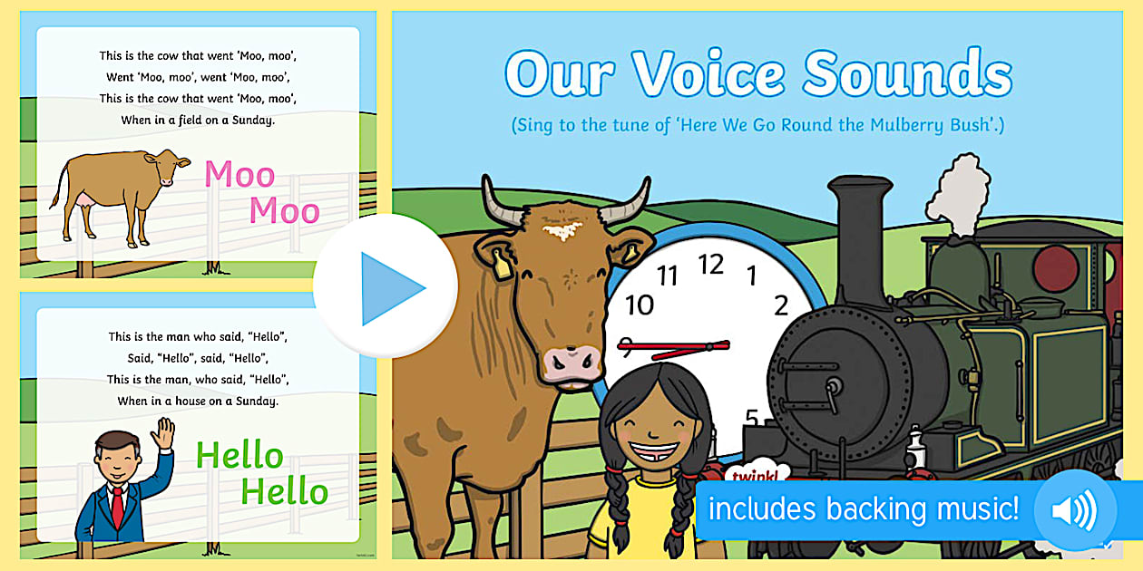 Our Voice Sounds Song PowerPoint (teacher made) - Twinkl