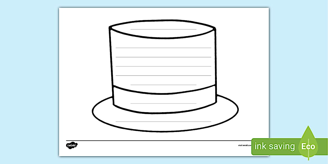 Hat Writing Frame (teacher made) - Twinkl