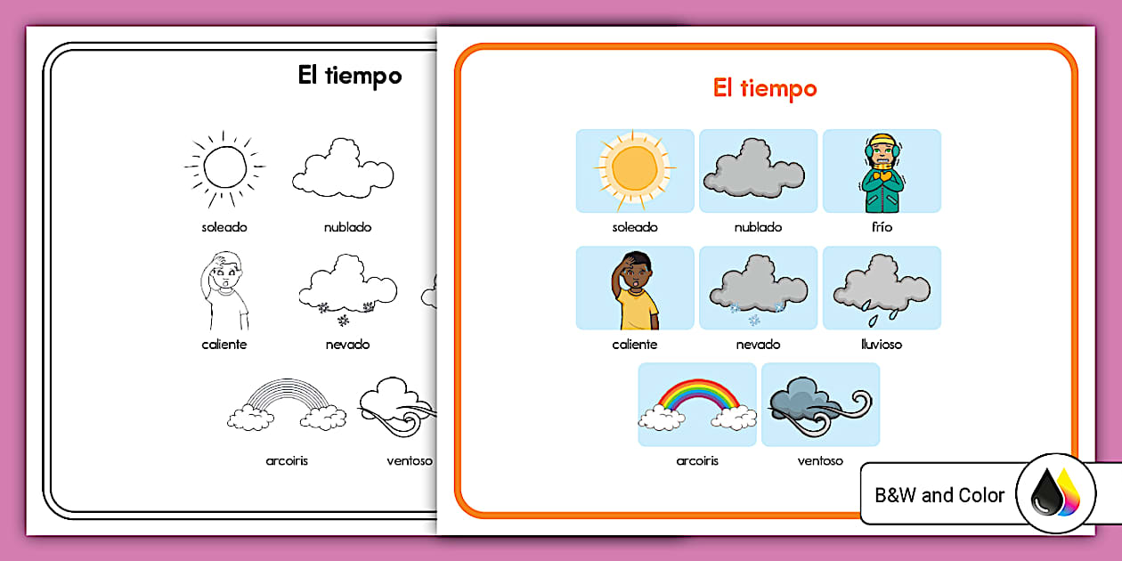 El tiempo weather / El tiempo weather Spanish | Twinkl USA