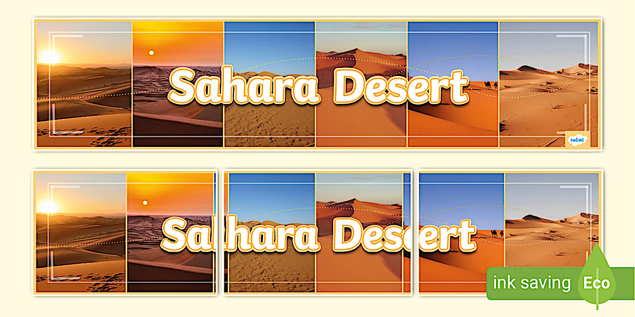 Sahara Desert Photo Display Banner (teacher made) - Twinkl
