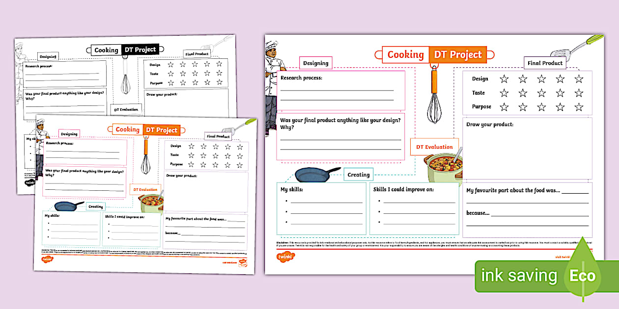 KS2 Cooking DT Evaluation Mind Map (teacher made) - Twinkl