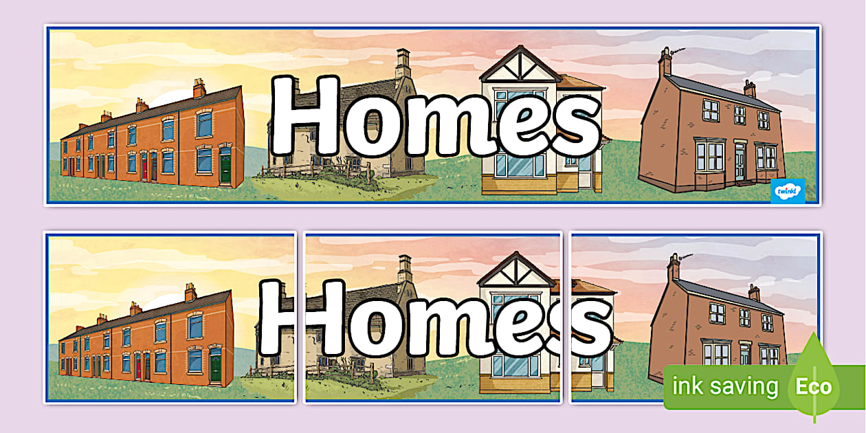 Homes Banner (teacher made) - Twinkl