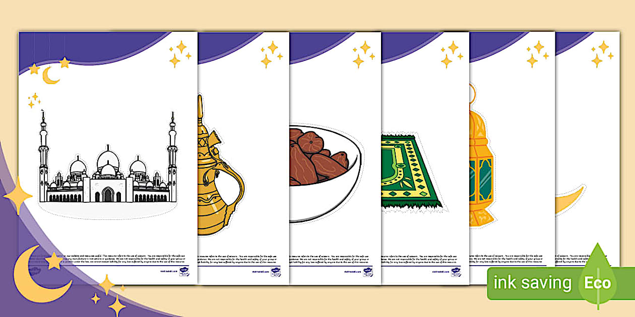 Iftar Tent Role Play Cut-Outs