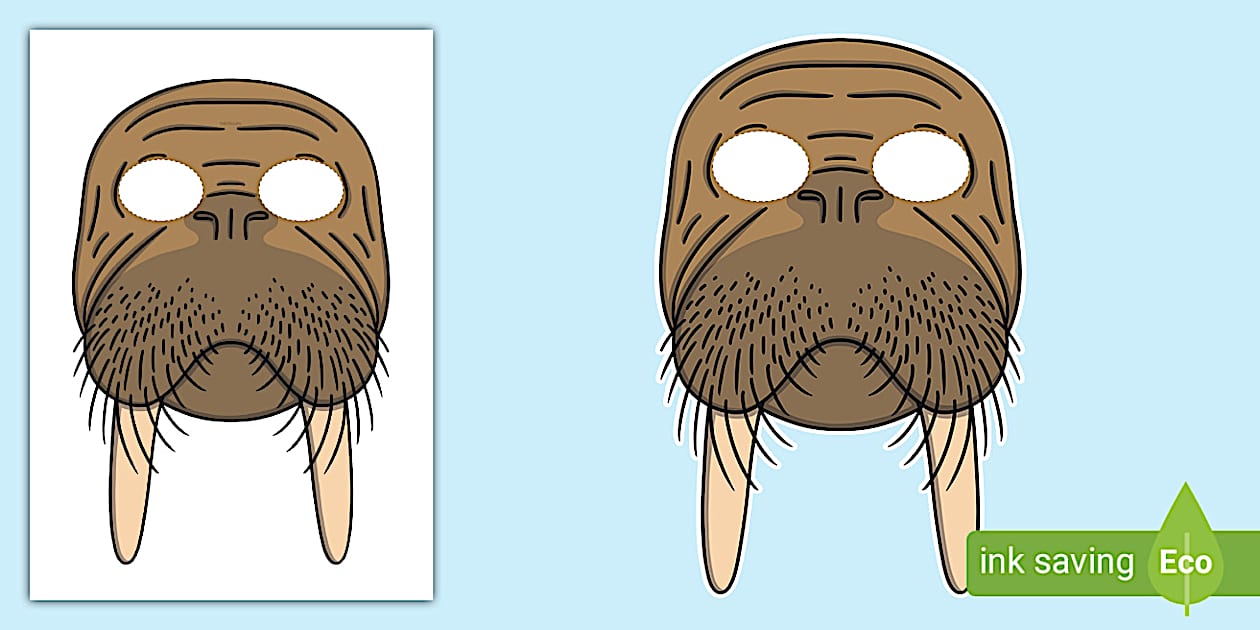 Walrus Role-Play Mask - Twinkl - KS1 (teacher made) - Twinkl
