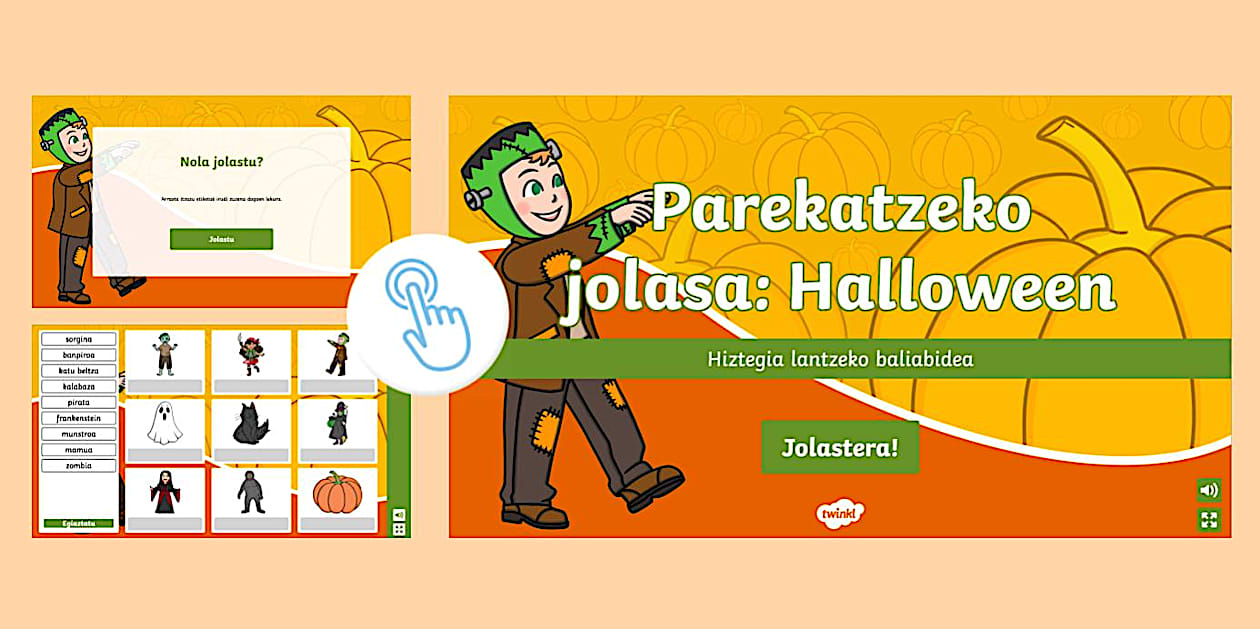 Parekatzeko jolasa: Halloween (professor feito) - Twinkl