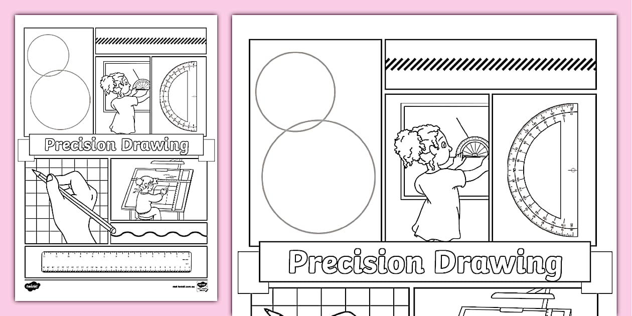 Visual Arts Mini-IU Yr 1 Precision Drawing Colouring Page