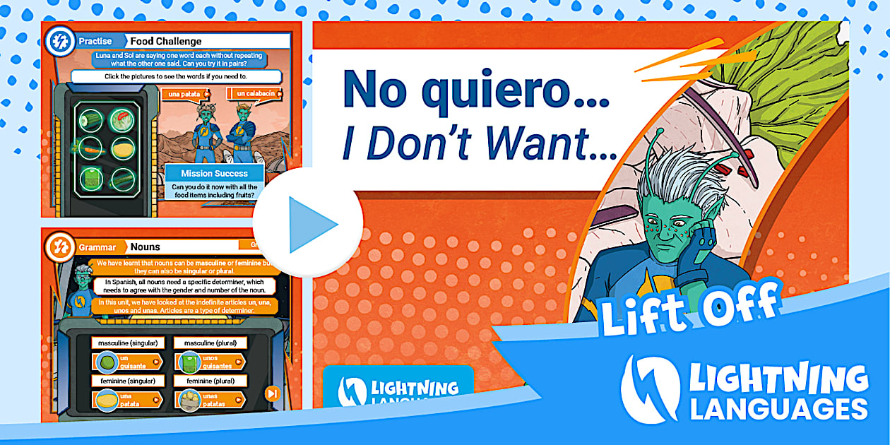 👉 Lightning Languages | Spanish Food PowerPoint 2 - Twinkl