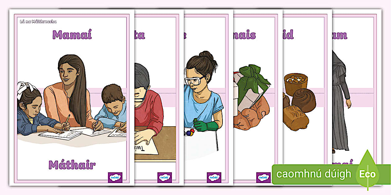 Lá na Máithreacha Display Posters (teacher made) - Twinkl