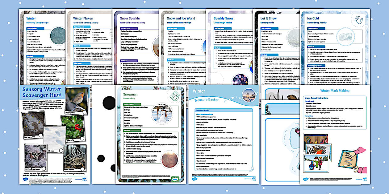 Winter Sensory Activities Pack | Sensory Play - Twinkl