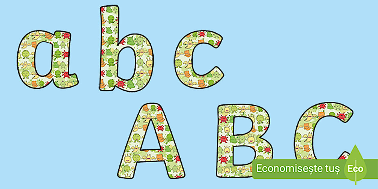 Microbii – Litere decupabile (Teacher-Made) - Twinkl