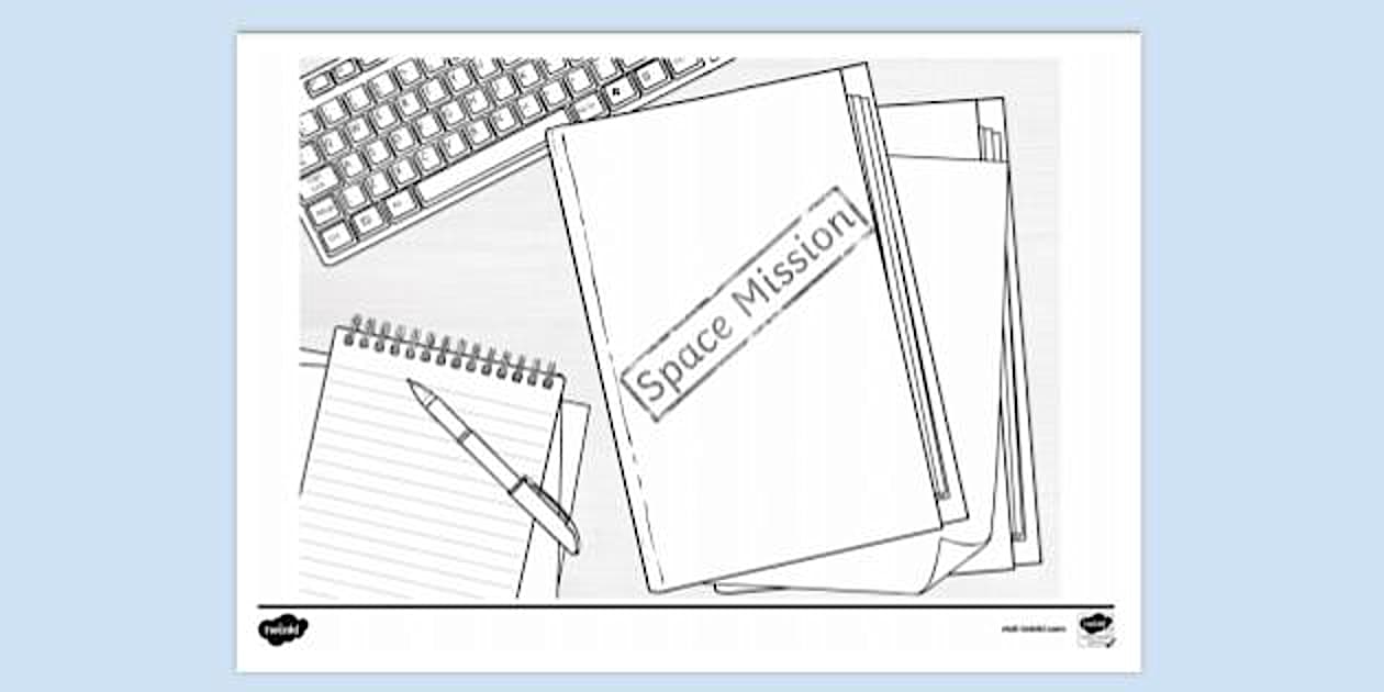 Mission Files Colouring Sheet | Colouring Sheets - Twinkl