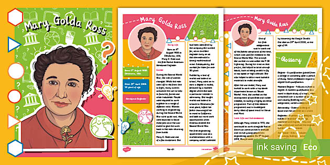 Significant People: Mary Golda Ross (Ages 7 - 11) - Twinkl