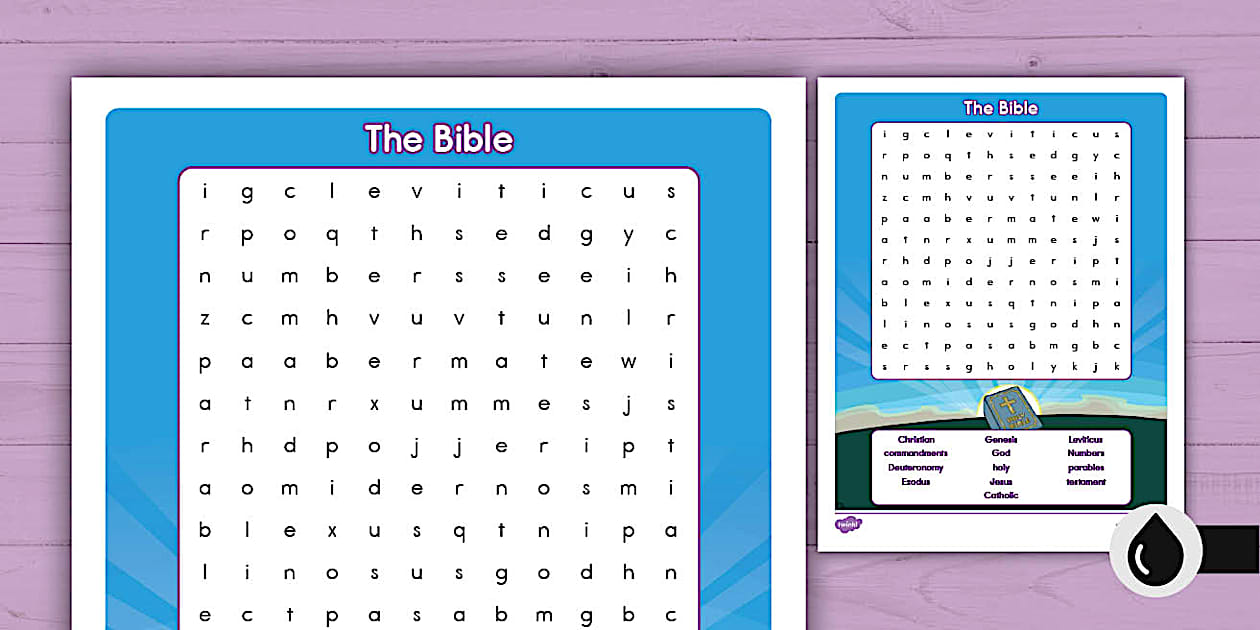 The Bible Word Search (teacher made) - Twinkl