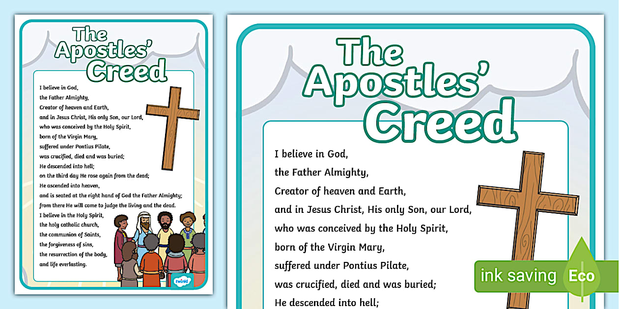 Apostles' Creed Prayer | Apostles' Creed Prayer Words | R.E.