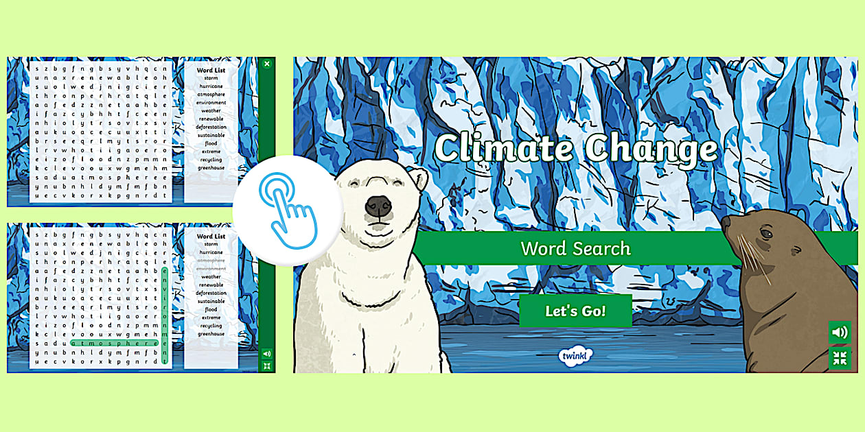 Interactive Climate Change Word Search | Twinkl Go! - Twinkl