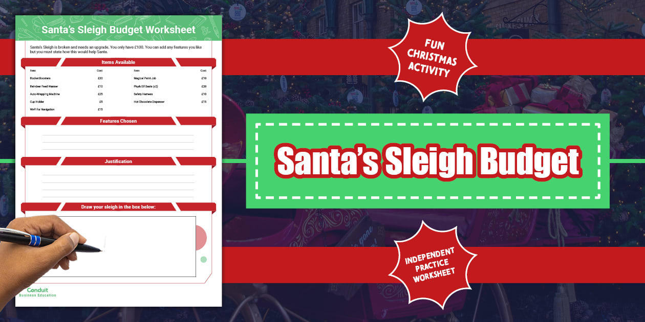 Santa's Sleigh Budget