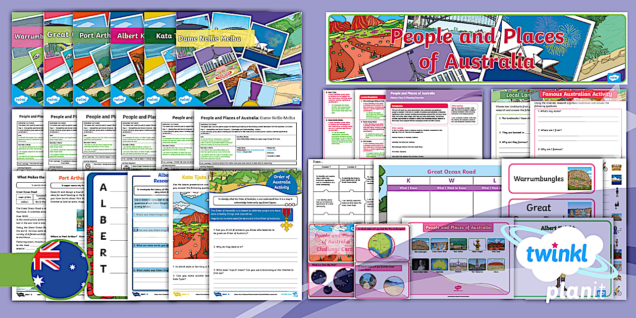 Year 2 People and Places of Australia Unit Pack - Twinkl