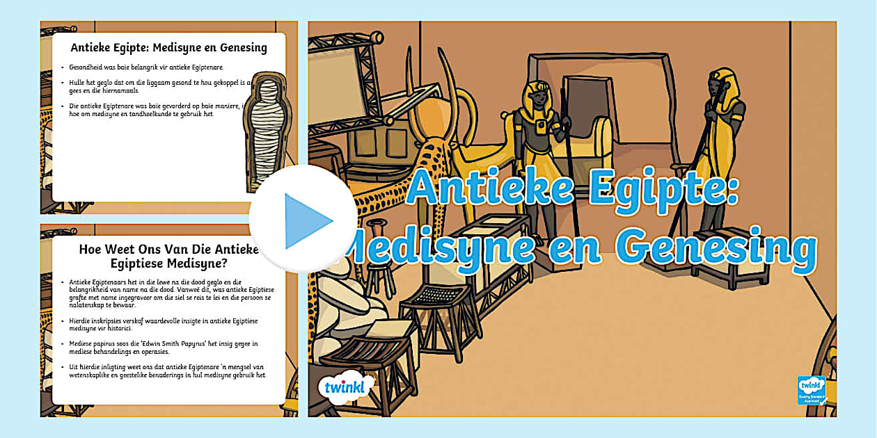 Antieke Egipte: Medisyne en Genesing PowerPoint - Twinkl