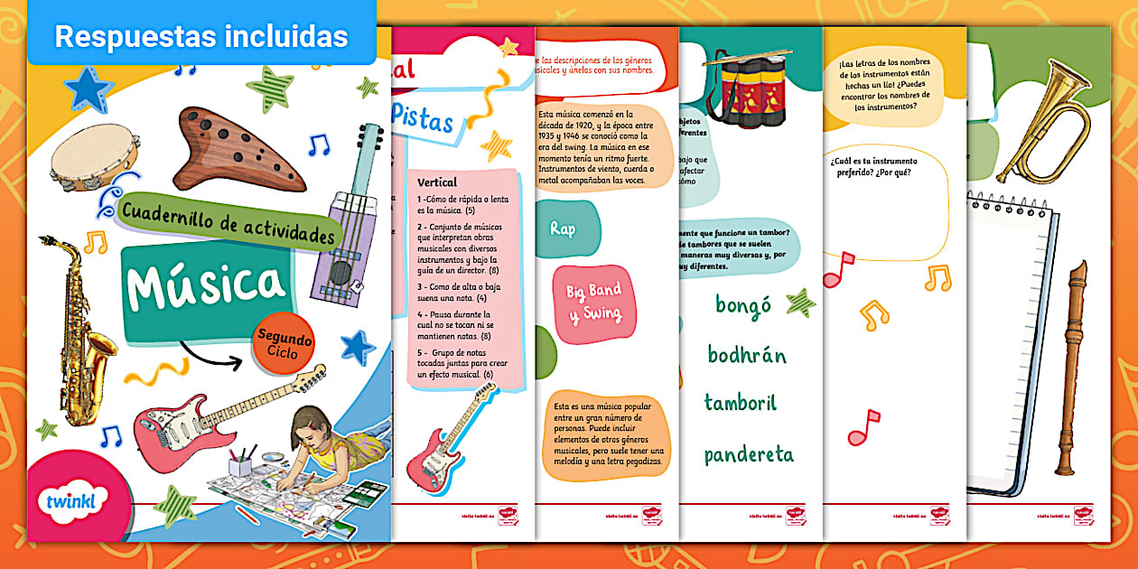 Cuadernillo de actividades: Música - 2º Ciclo de Primaria