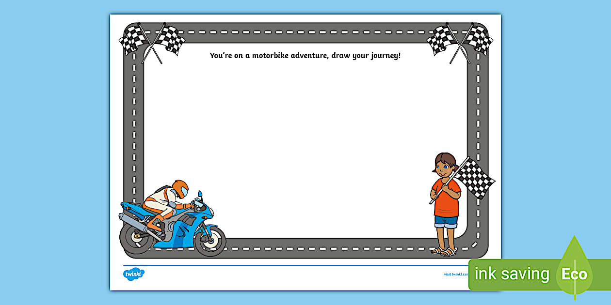 Marvellous Motorbike Drawing Prompt | Twinkl | KS1 | Art