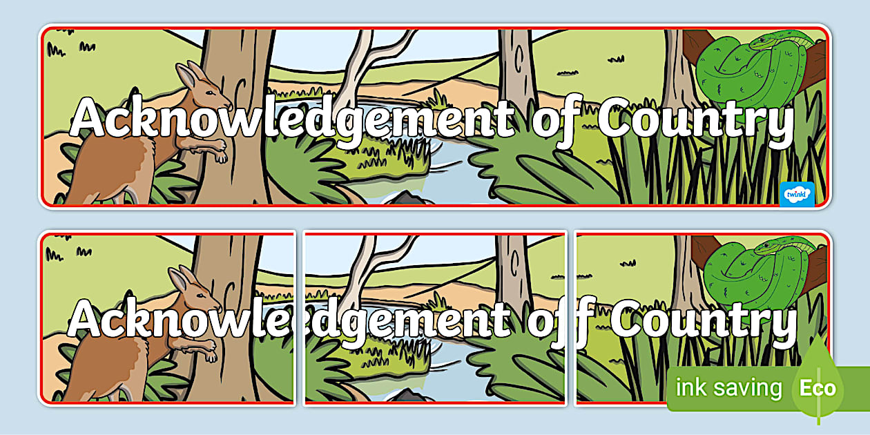 Acknowledgement of Country Display Banner (Teacher-Made)
