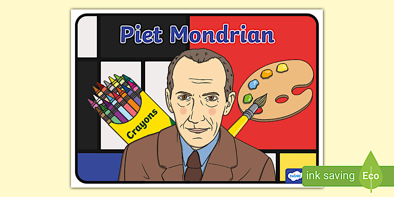 Piet Mondrian Display Poster (Teacher-Made) - Twinkl