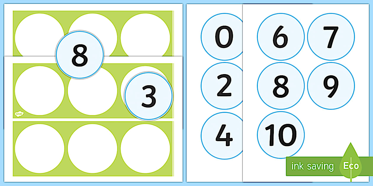 Editable Numbers 1 to 10 Number Line - Twinkl