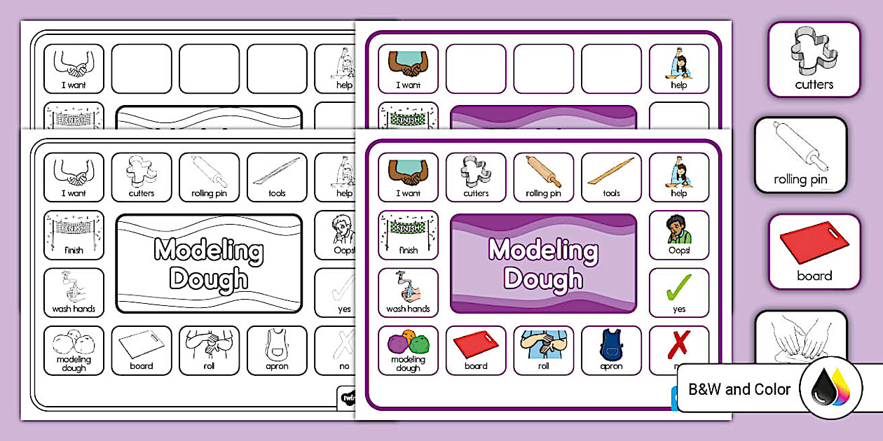 * NEW * Modeling Dough Area Communication Board | Twinkl USA