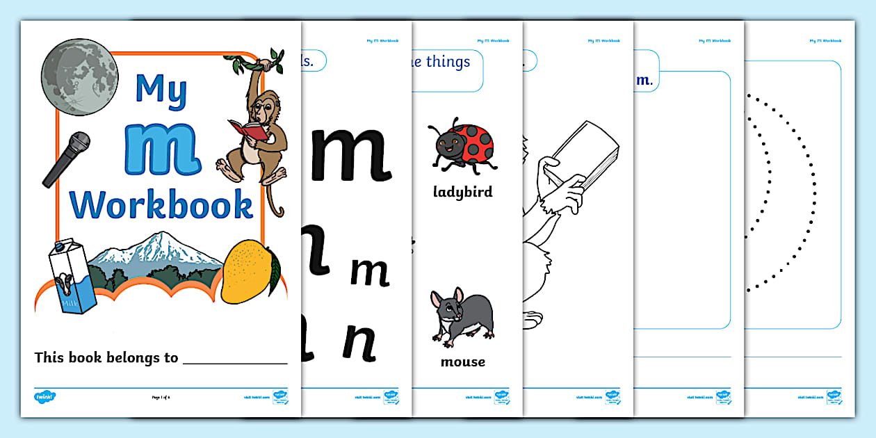 My Letter 'm' Workbook (K1)