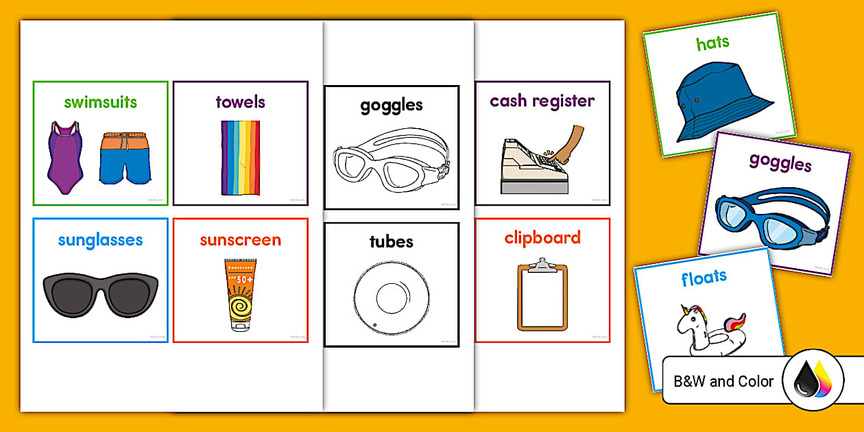 Water Park Dramatic Play Labels (teacher made) - Twinkl